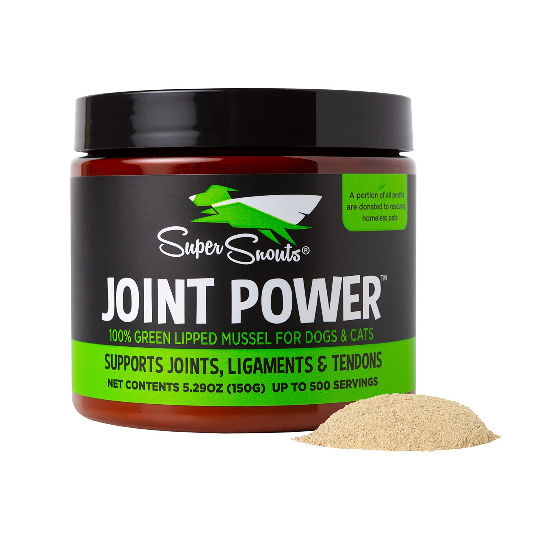 Super Snouts Joint Power Green Lipped Mussel Powder for Dogs & Cats